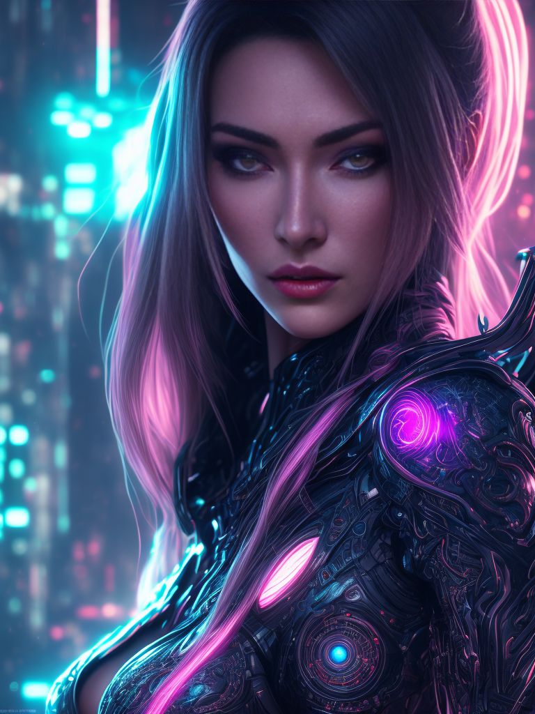 Belphsy: Young woman with cybernetics in futuristic setting , Fantasy ...