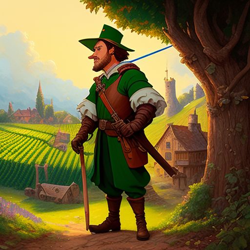 all-ant699: mascot Robin Hood as a wine farmer from a wealthy merchant ...