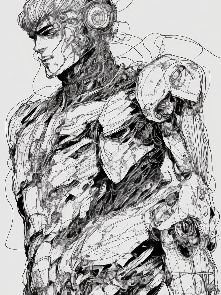 Cyborg Body Drawing