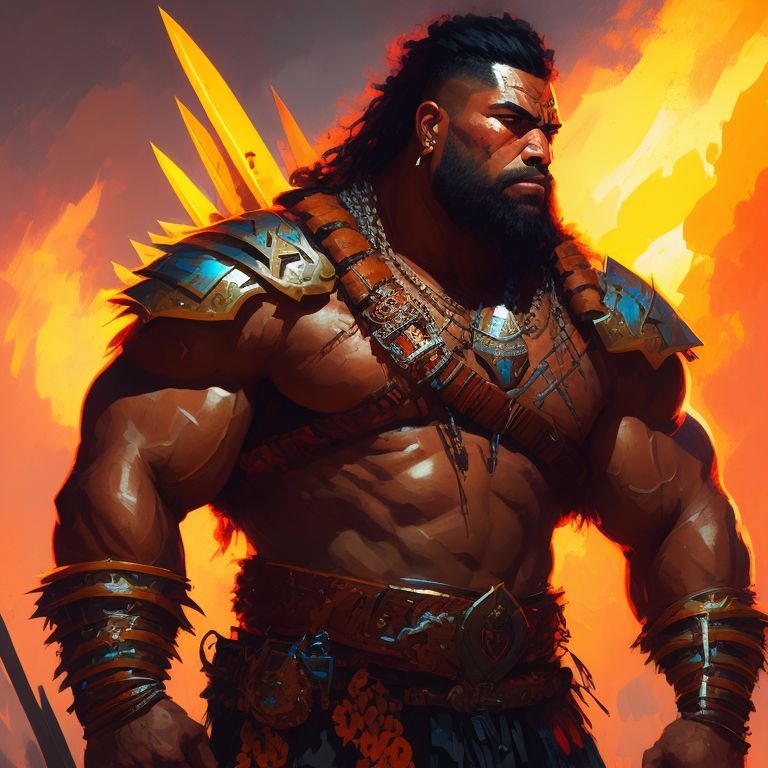 Polynesian Warrior Drawings