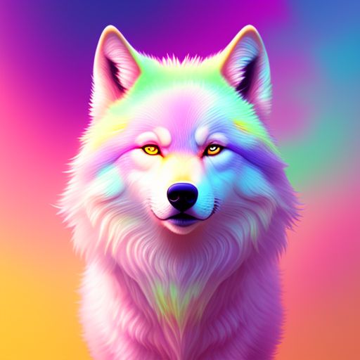 arid-penguin434: realistic wolf, Bright colors, juicy, delectable ...
