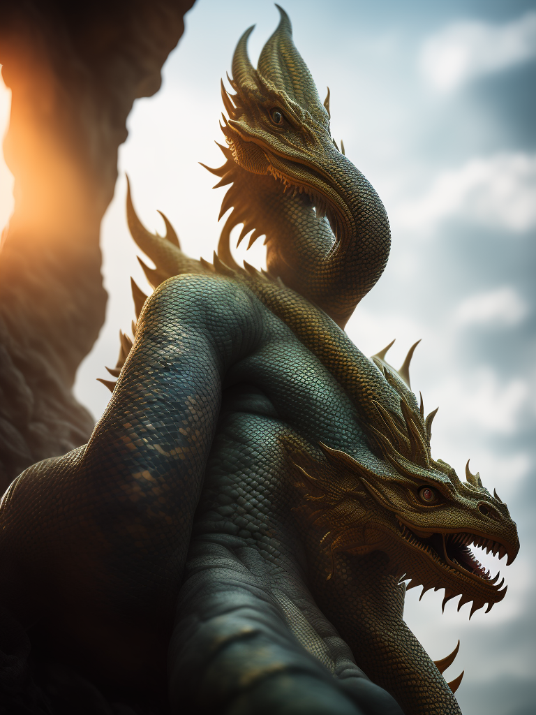 Half Dragon Half Snake