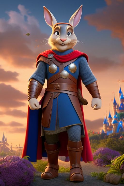 ultimate-fox344: Thor as Peter rabbit, realistic disney animation face