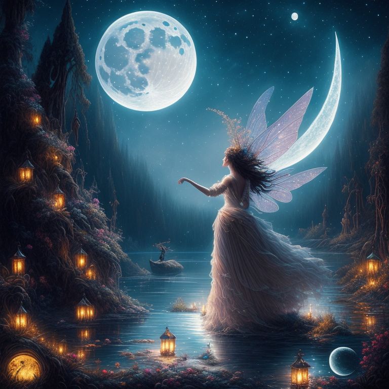 Beautiful Moon Fairies