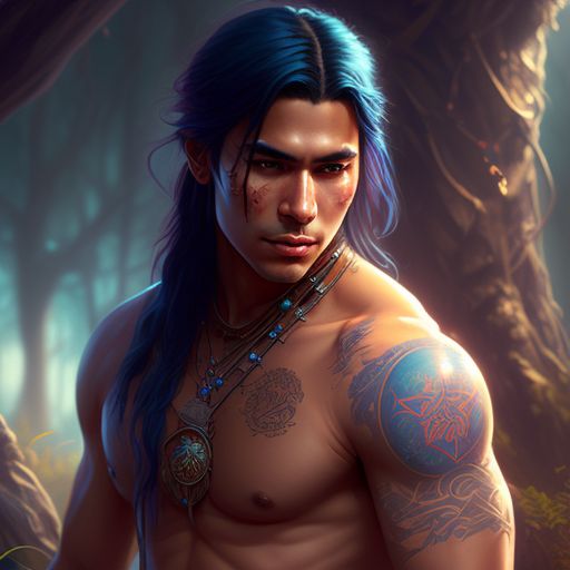 Enchantress: native american man, young adult, dungeons and dragons ...