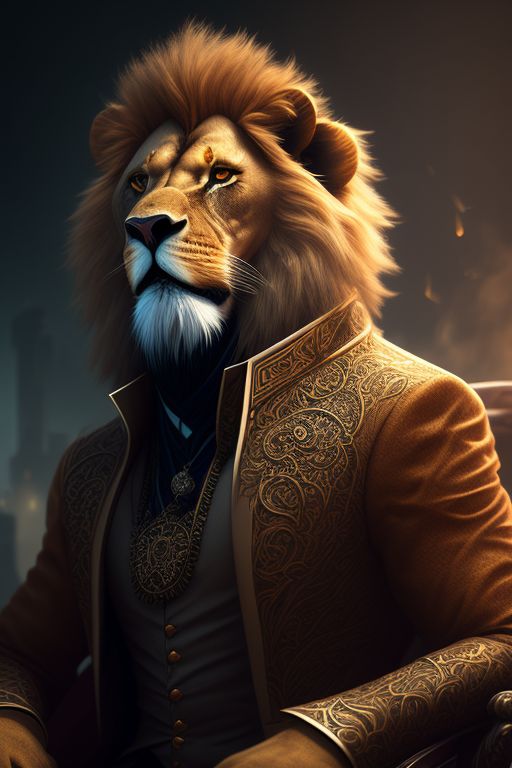 Anthropomorphic Lion