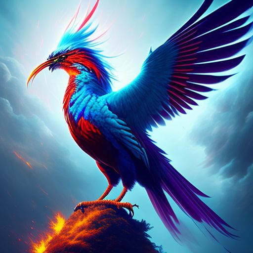 Blue Firebird Animal
