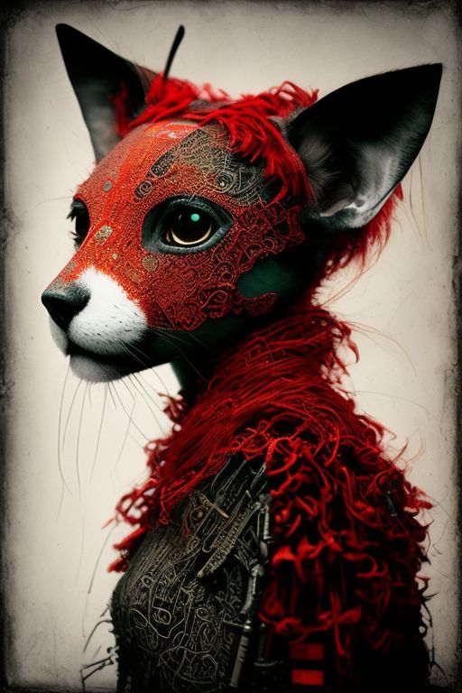 smoggy-gnu592: NieR girl Full body, adorable and furry H.R.Giger red ...