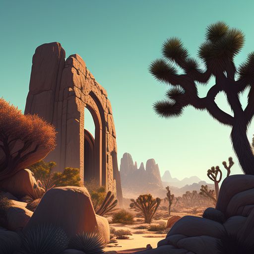 severe-ape73: joshua tree, city ruins