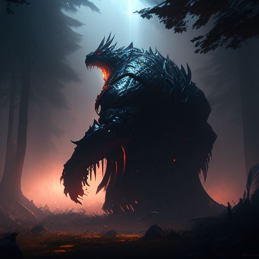 Shadow Creature Wolf