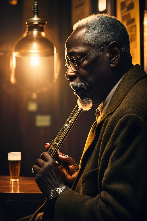 Man Playing Harmonica