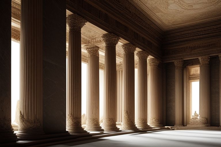 Ancient Roman Throne Room