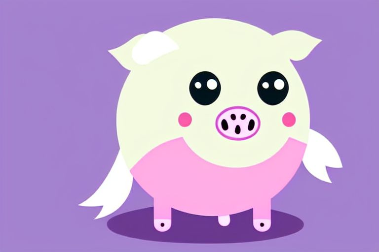 Cute Animated Pig