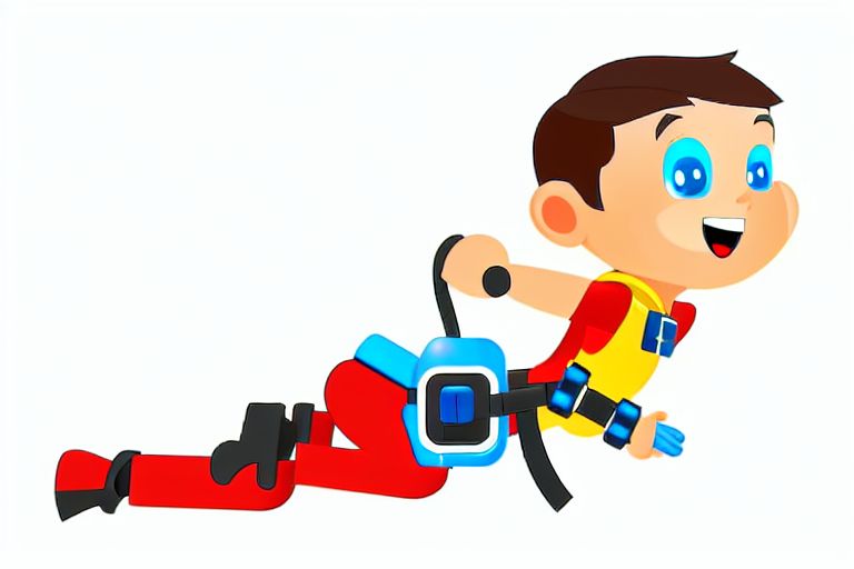 Cartoon Jetpack Side View