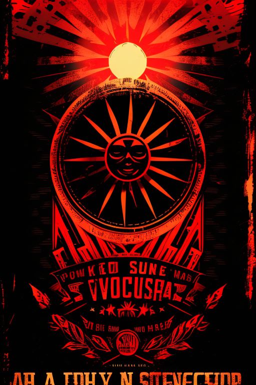 fine-hamster500: a red theme propaganda poster theme