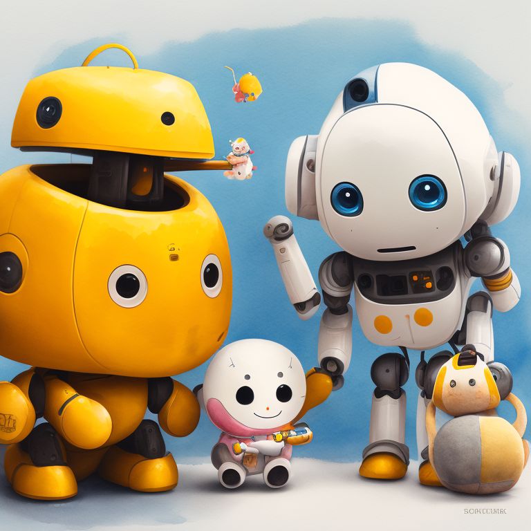 absolute-rat761: A happy little yellow robot with big eyes and a smile ...