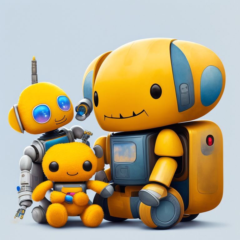 absolute-rat761: A happy little yellow robot with big eyes and a smile ...