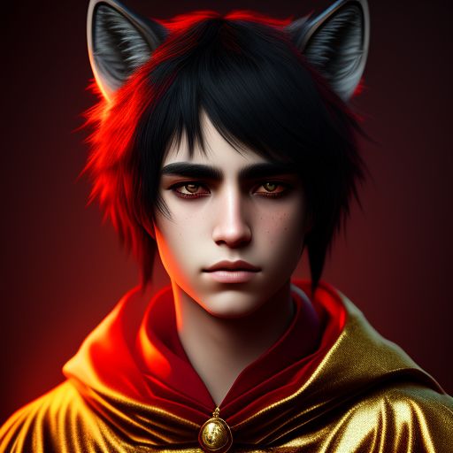 Anime Wolf Boy With Black Hair