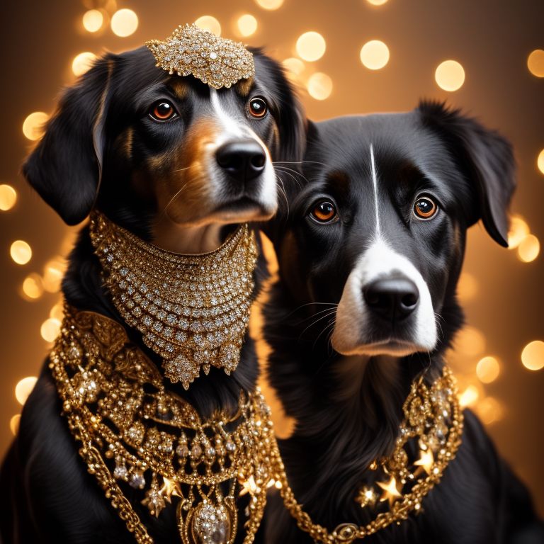 Dog Wearing Jewelry