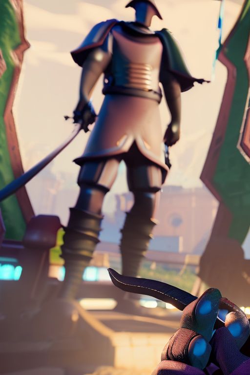 frugal-heron321: man wearing soft leather armor Standing with his back ...