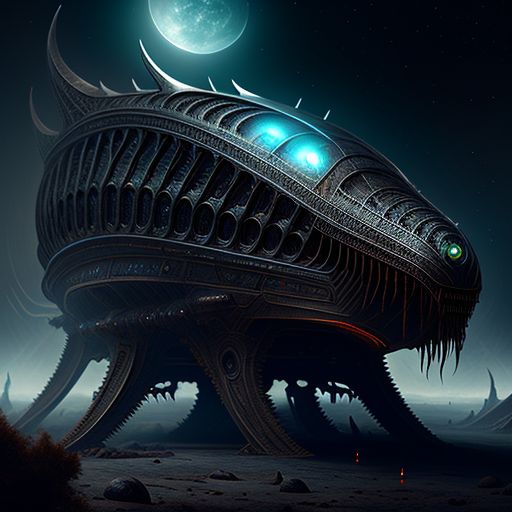 Alien Spacecraft Art