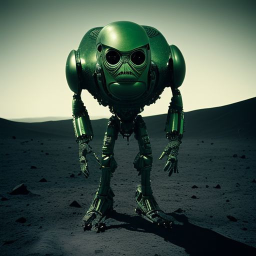 Green Alien Body