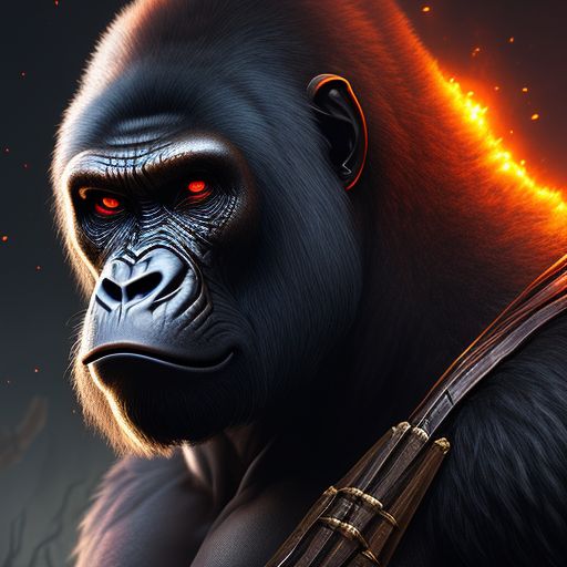 Angry Silverback Gorilla Wallpaper