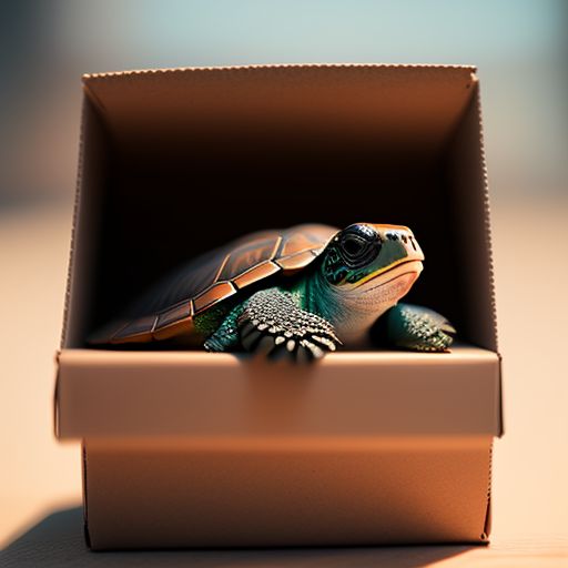 AndreaMarques: a little turtle inside a box