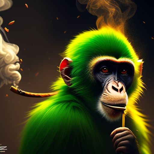 Cool Smoking Monkey
