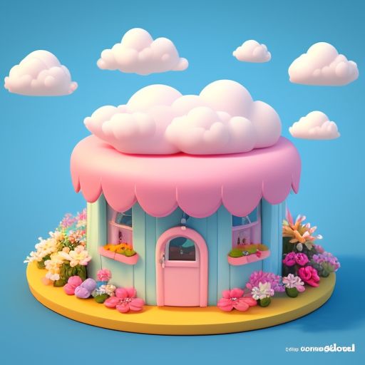 bland-goose712: A cute bakery in the middle of a field of flowers ...