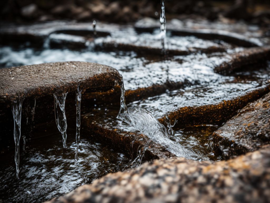 Stream Of Water From Hose