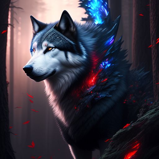 White Wolf Wallpaper With Blue Eyes
