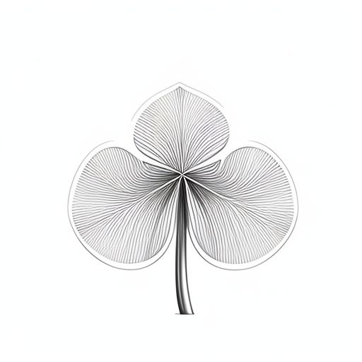 Four Leaf Clover Drawing Pencil