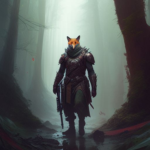 wordy-badger713: Artwork of a male fox standing full length smiling ...