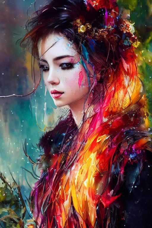 Most Beautiful Girl Paintings Wallpapers