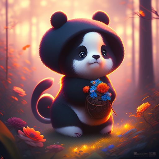 Cute Panda Anime Wallpaper