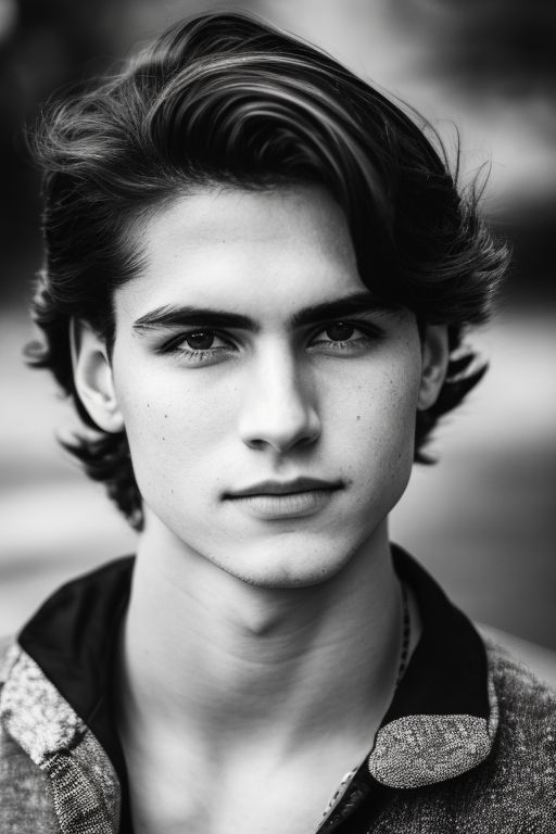 Black Hair Green Eyes Pale Skin Male