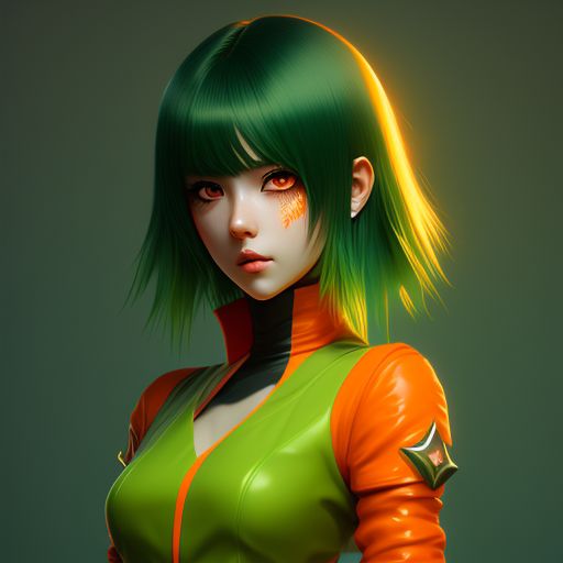 Female Anime Characters With Green Hair