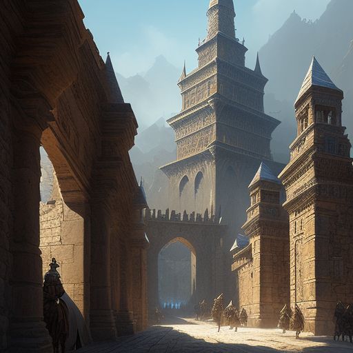 nutty-ferret62: medieval fantasy military city overview