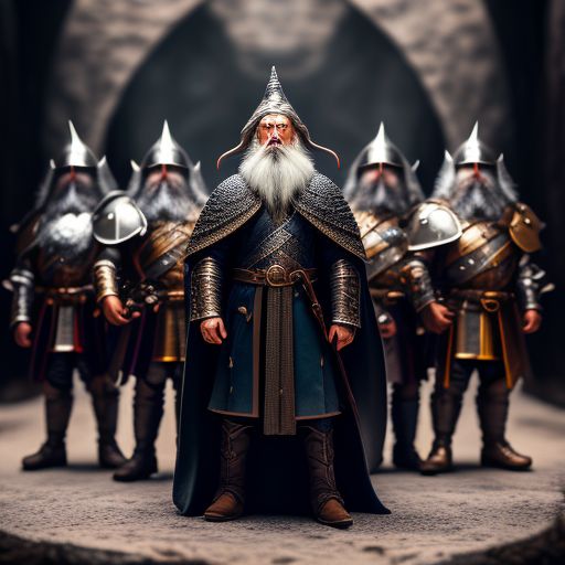 taut-quail725: portrait of gandalf the wizard in finely crafted armour ...