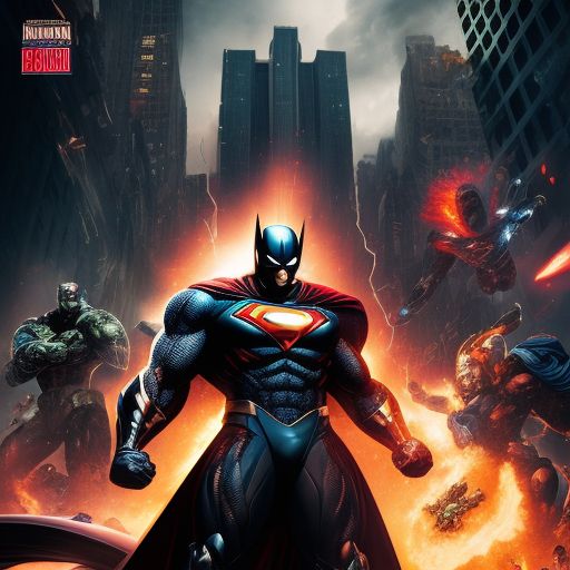 joint-beaver384: comic book cover featuring a superhero in the center ...