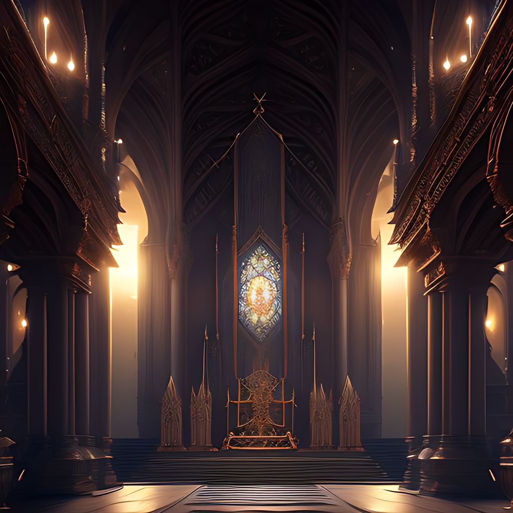 Fantasy Castle Throne Room