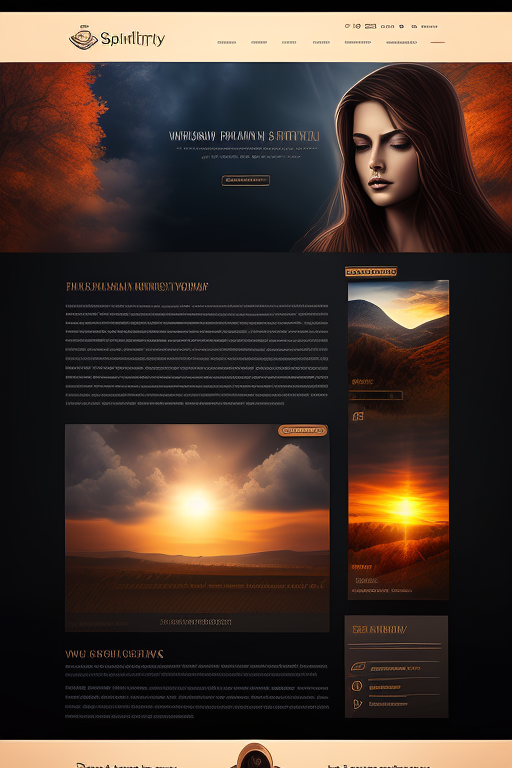 Eliteteampt: spirituality website home page mockup, 4k, looking over ...