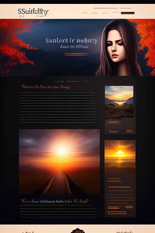 Eliteteampt: spirituality website home page mockup, 4k, looking over ...