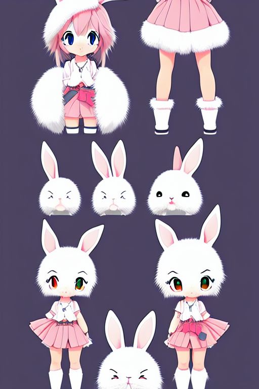 Cute Anime Bunny Girl