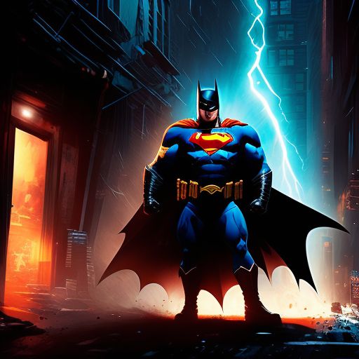 Superman And Batman Symbol Combined