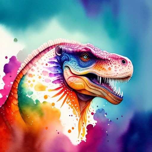 tense-zebra804: colorful fierce tyranosaurus rex face, intricate ...