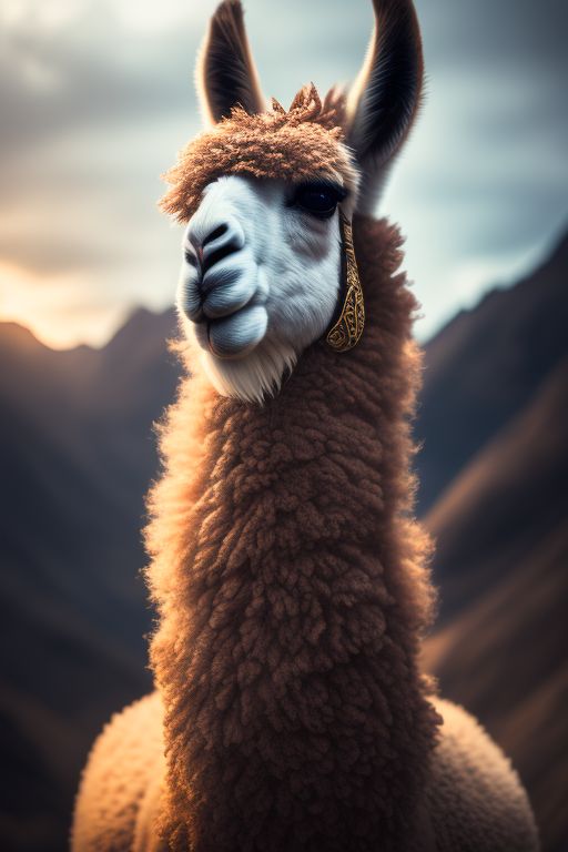 Human Llama Face