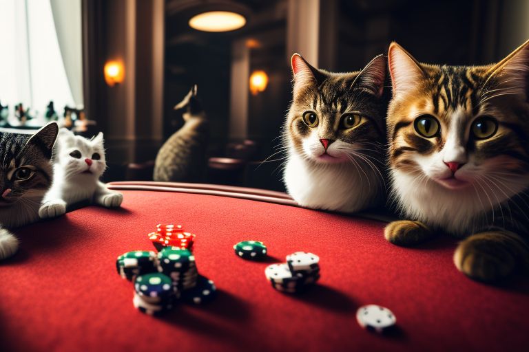 Cats Playing Poker Wallpaper