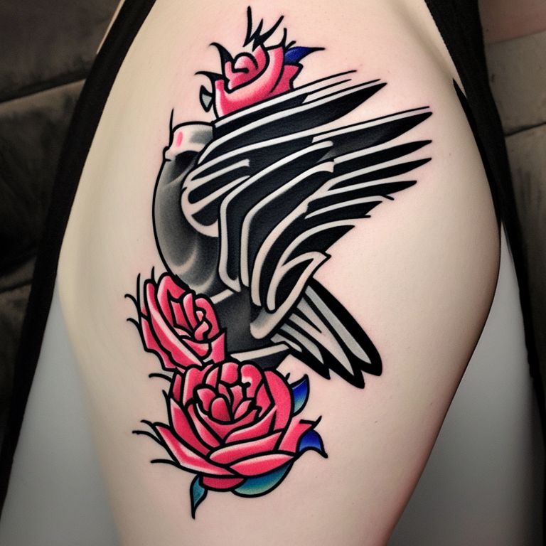 Fierce Eagle Tattoo